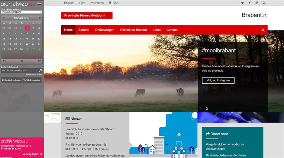 Archief website brabant.nl - Dé plus van het Brabantse leven